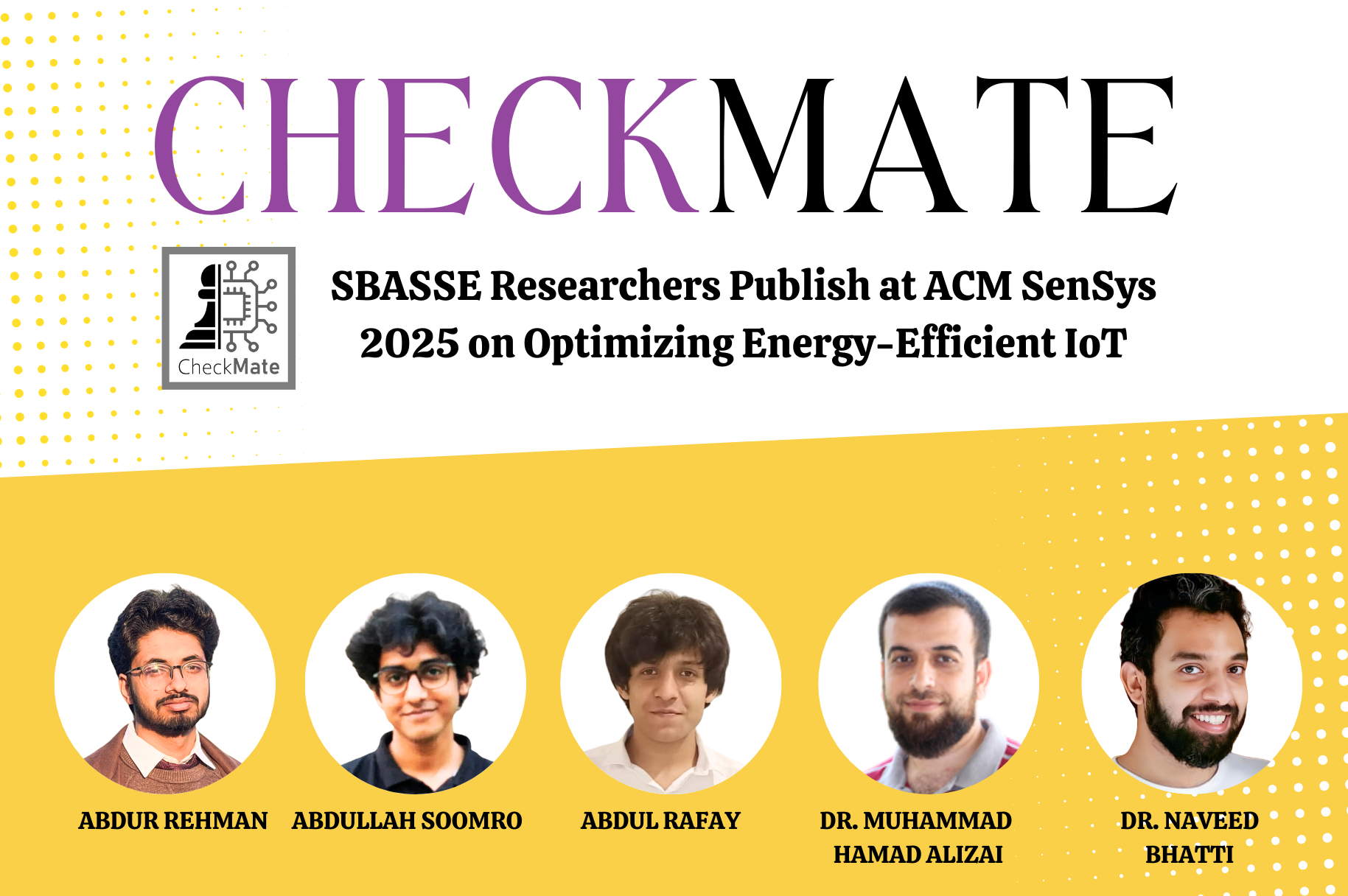 CheckMate: SBASSE Researchers Publish at ACM SenSys 2025 on Optimizing Energy-Efficient IoT | SBASSE